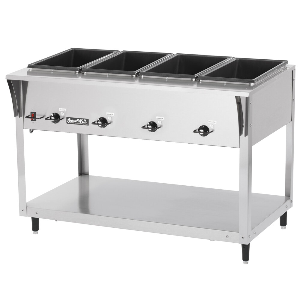 Vollrath 38214 ServeWell® SL Electric Four Pan Hot Food Table 120V ...