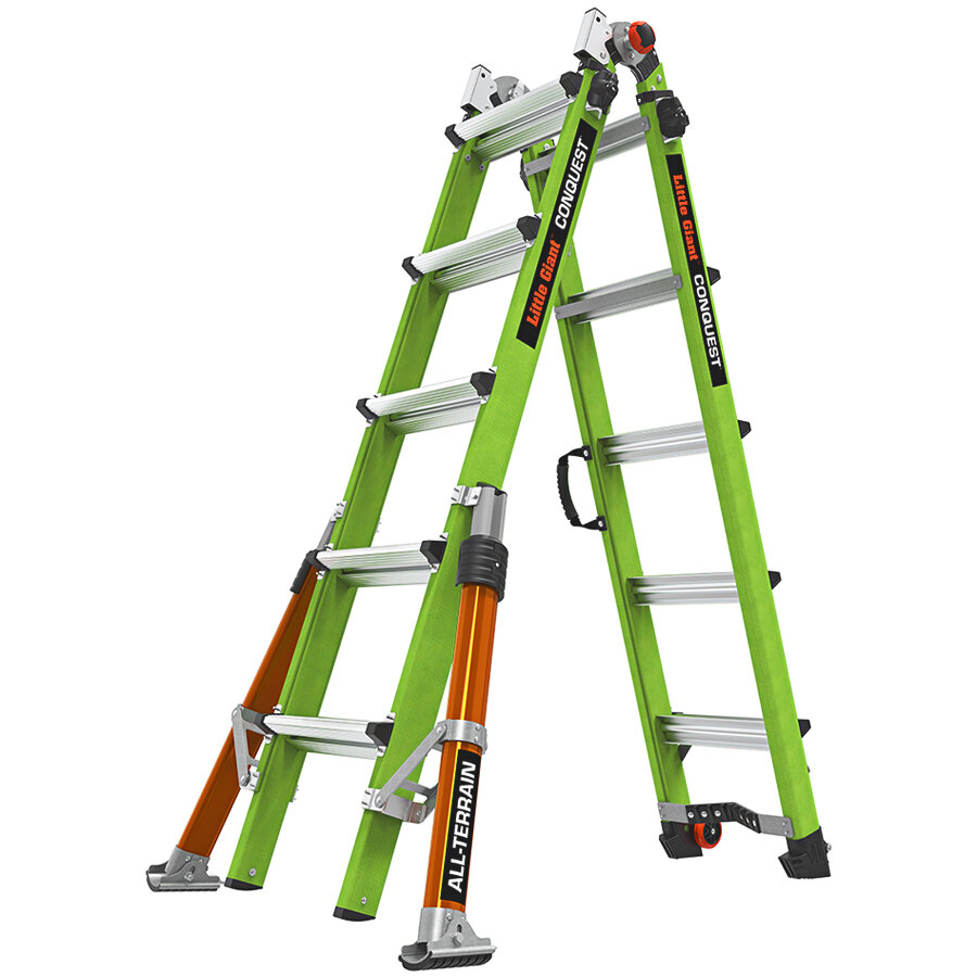 Little Giant Conquest 2.0 11' - 19' Type 1A Green Fiberglass All ...