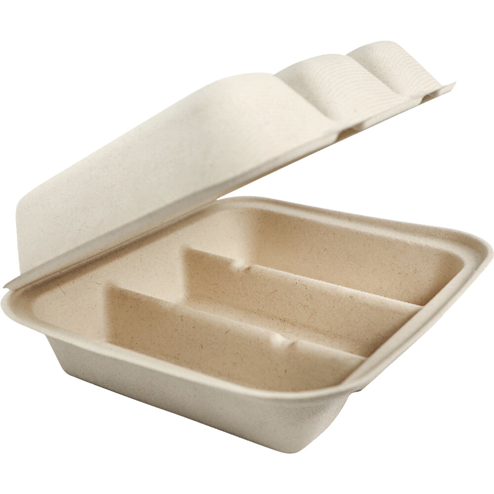 World Centric No PFAS Added 3-Compartment Compostable Fiber Taco ...