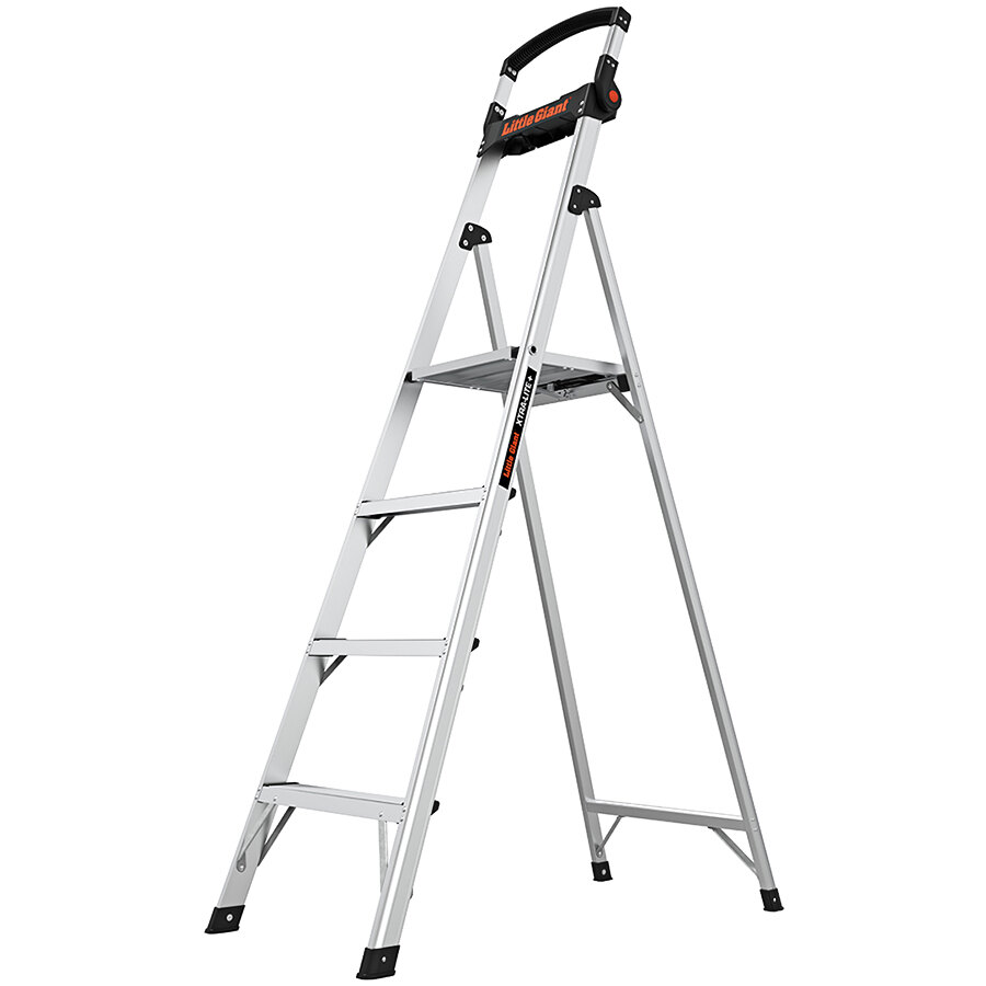 Little Giant Xtra-Lite 6' Type 1AA Aluminum Step Ladder with Flip-Up ...