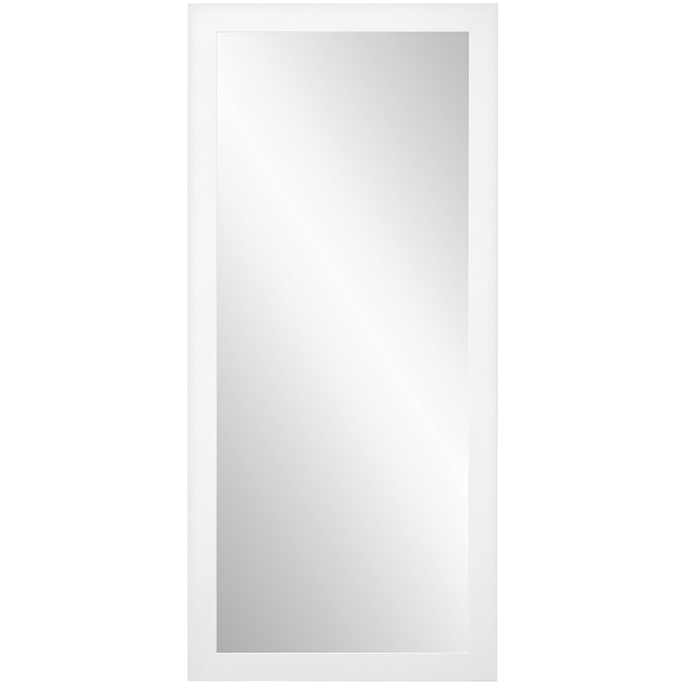 BrandtWorks 32" x 71" Matte White Finish Mirror