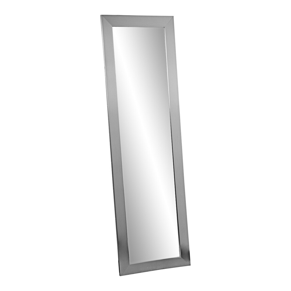 BrandtWorks 21 1/2" x 71" Stainless Steel Brushed Silver Finish Mirror