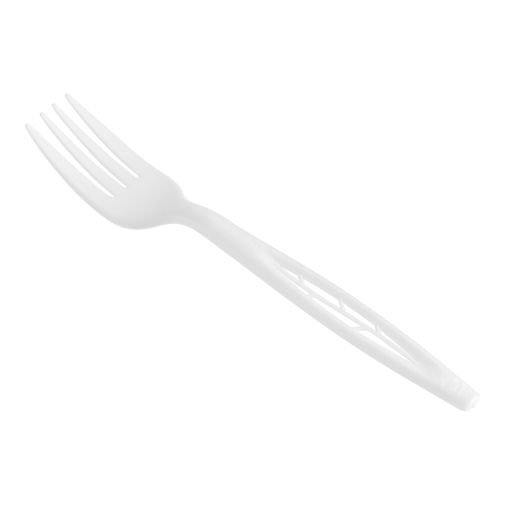 Stalk Market Heavy Weight White CPLA Fork 6 1/2" - 1,000/Case