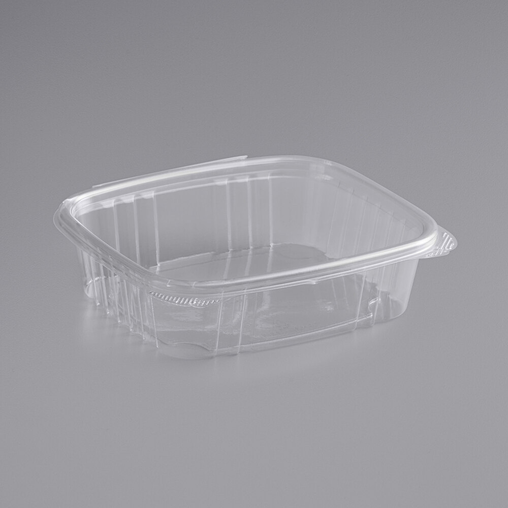 Stalk Market Rectangular Clear PLA Hinged Deli Container 24 oz. - 200/Case