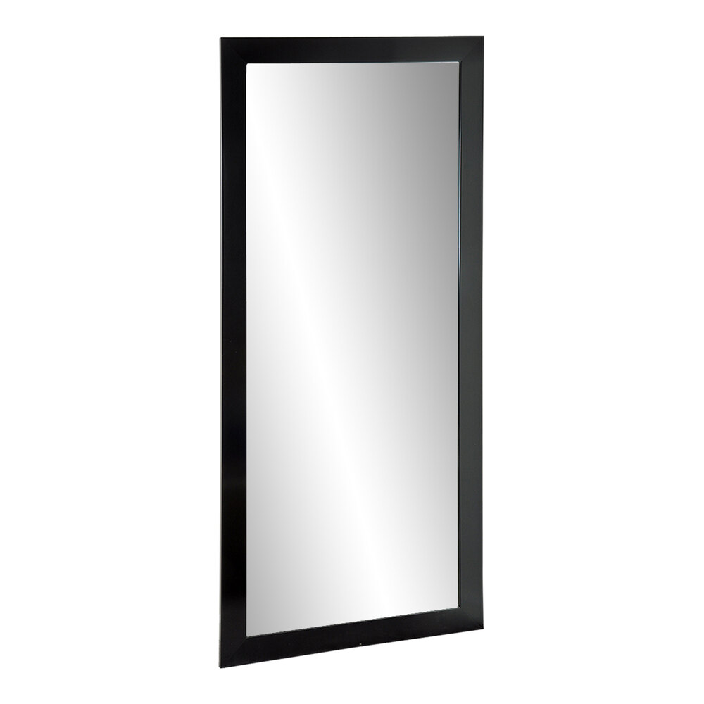 BrandtWorks 32" x 71" Satin Black Finish Mirror