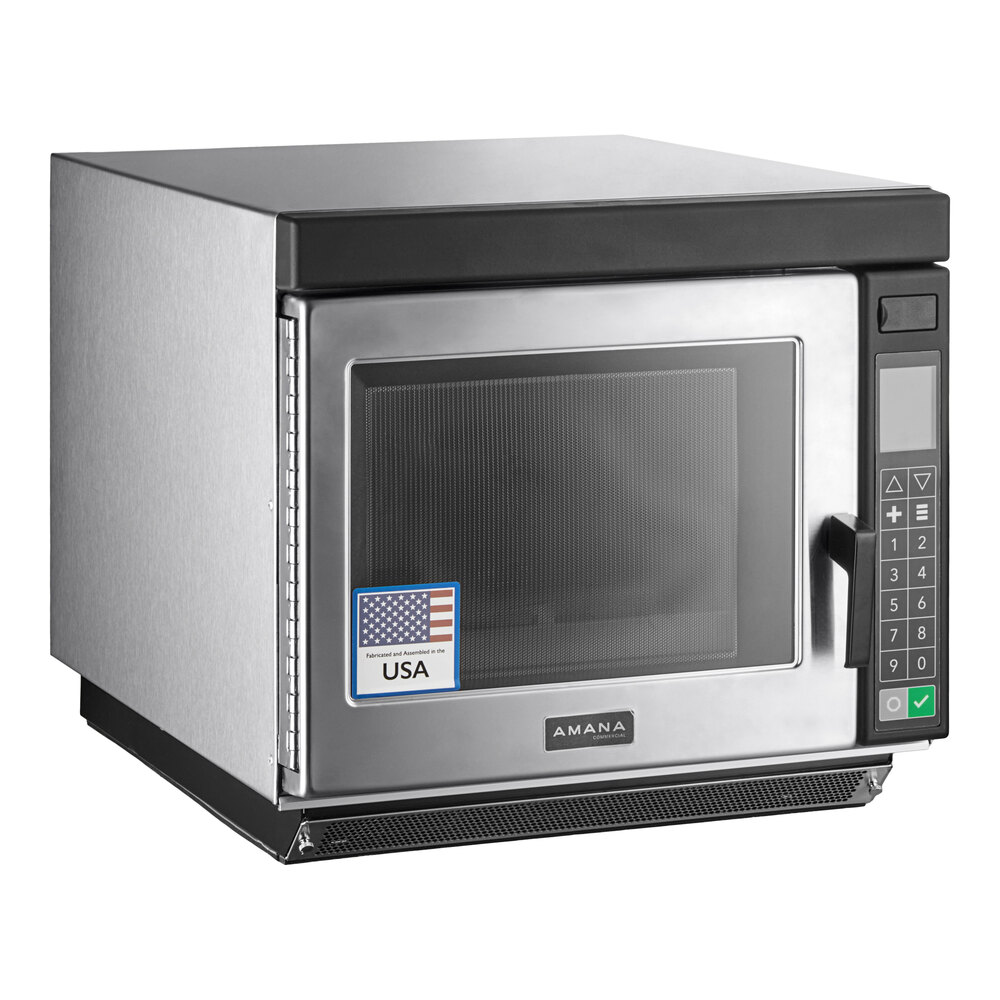 Amana RC17S2 Heavy Duty Stainless Steel Commercial Microwave Oven with ...