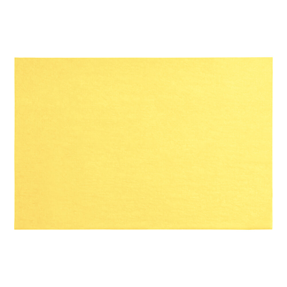 SatinWrap 2030-3900 20" x 30" 10 lb. Yellow Tissue Paper Sheets - 480/Pack