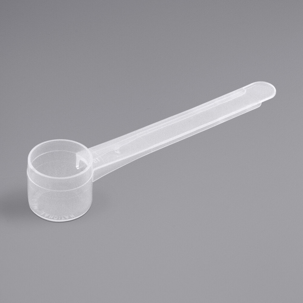 7.5 cc Polypropylene Scoop with Medium Plus Handle - 50/Pack