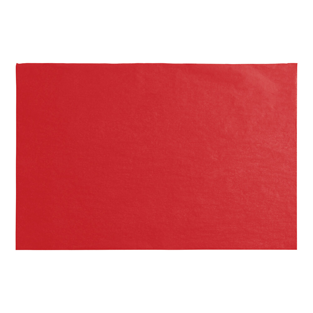 SatinWrap 2030-1100 20" x 30" 10 lb. Red Tissue Paper Sheets - 480/Pack