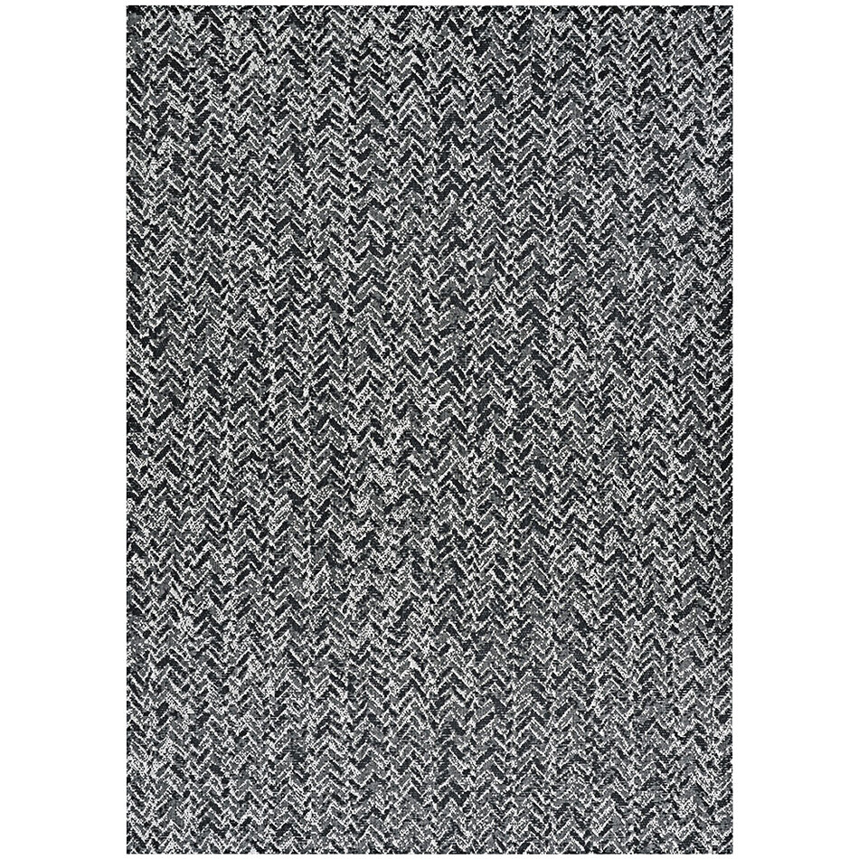 Couristan Afuera Herringbone 2' 2" x 7' 10" Onyx / Shell Runner Rug
