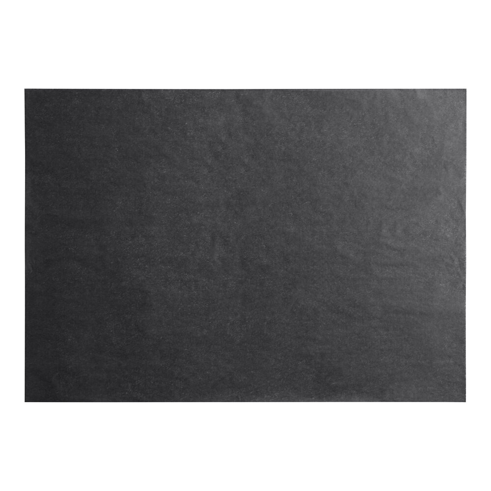 SatinWrap 2030-4300 20" x 30" 10 lb. Black Tissue Paper Sheets - 480/Pack