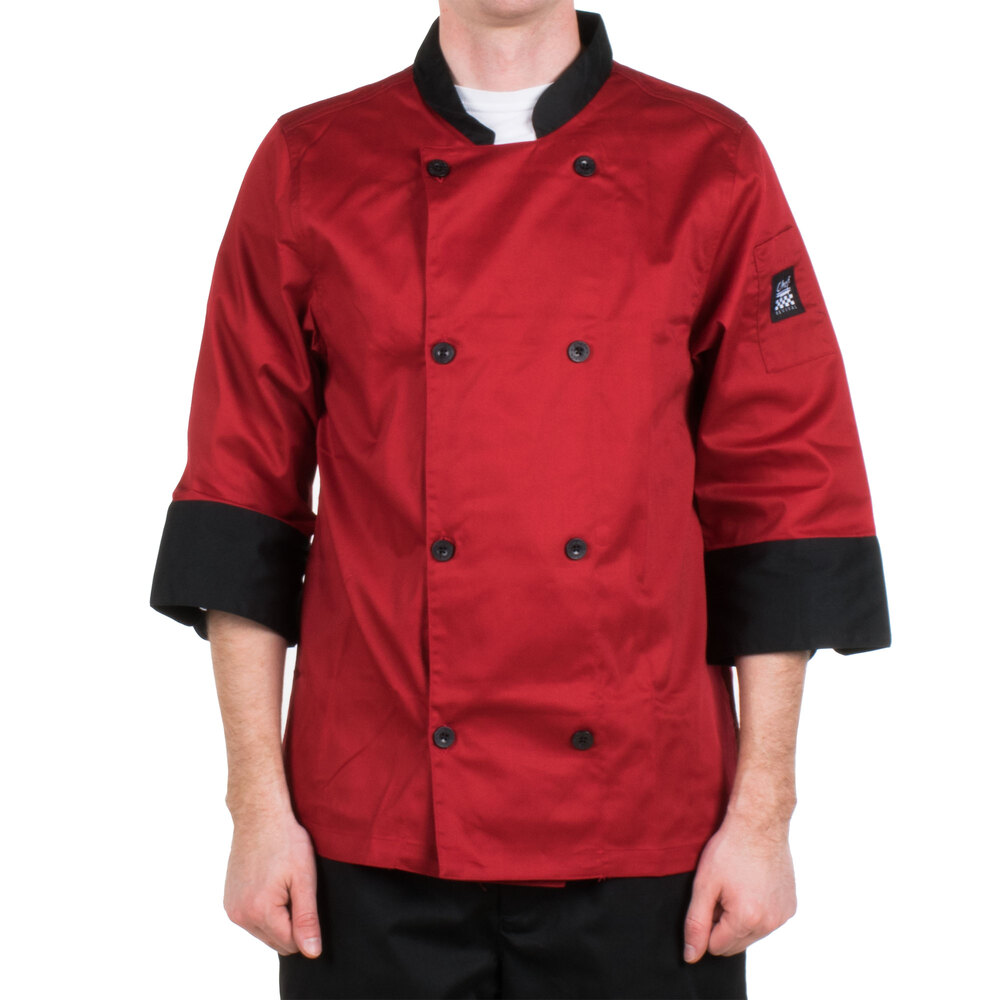 Chef Revival Bronze Cool Crew Fresh J134 Unisex Tomato Red Customizable ...