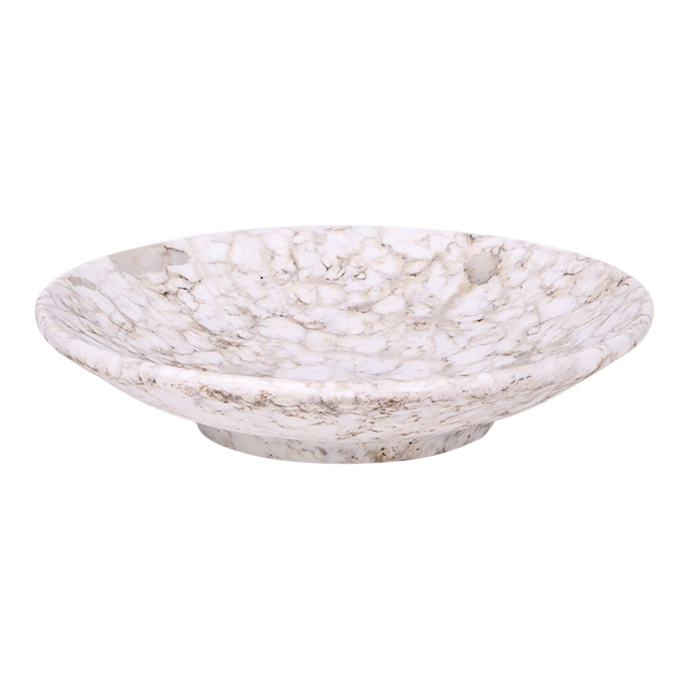 Elite Global Solutions Hermosa 6" Brown Marble Embossed Coupe Melamine ...