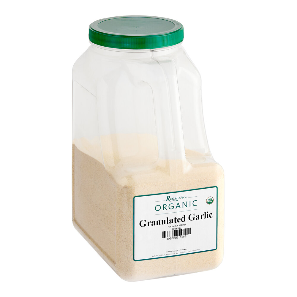 Regal Organic Granulated Garlic 5 lb.