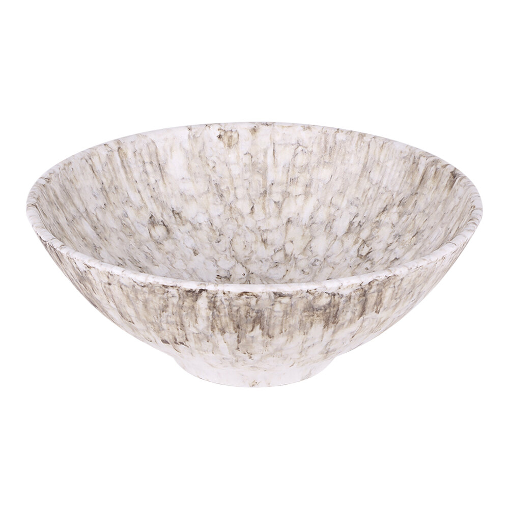 Elite Global Solutions Hermosa 67 oz. Brown Marble Embossed Melamine ...