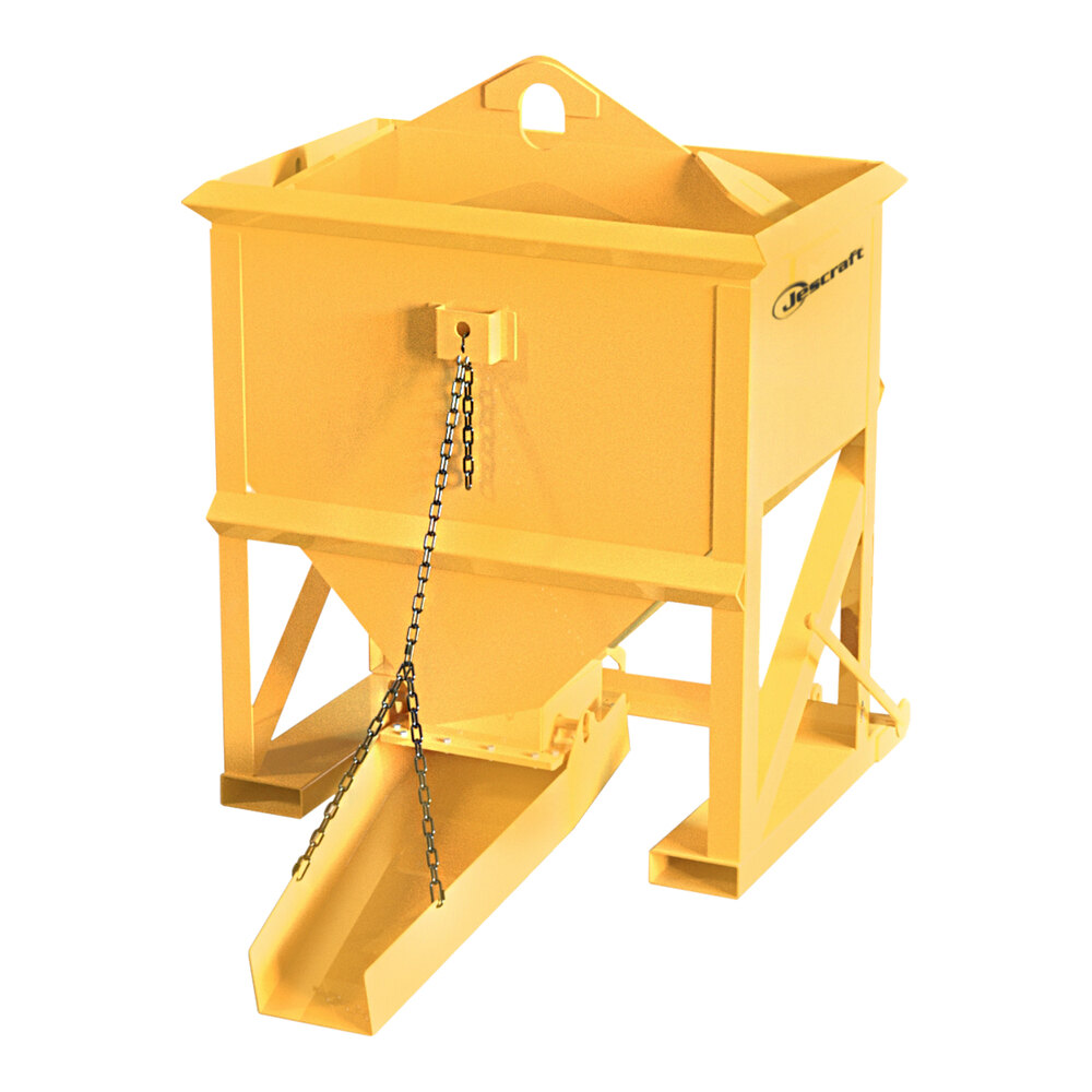 Jescraft 1 Cu. Yd. Hoistable Forklift Concrete Beam Bucket FHH-VFL-1