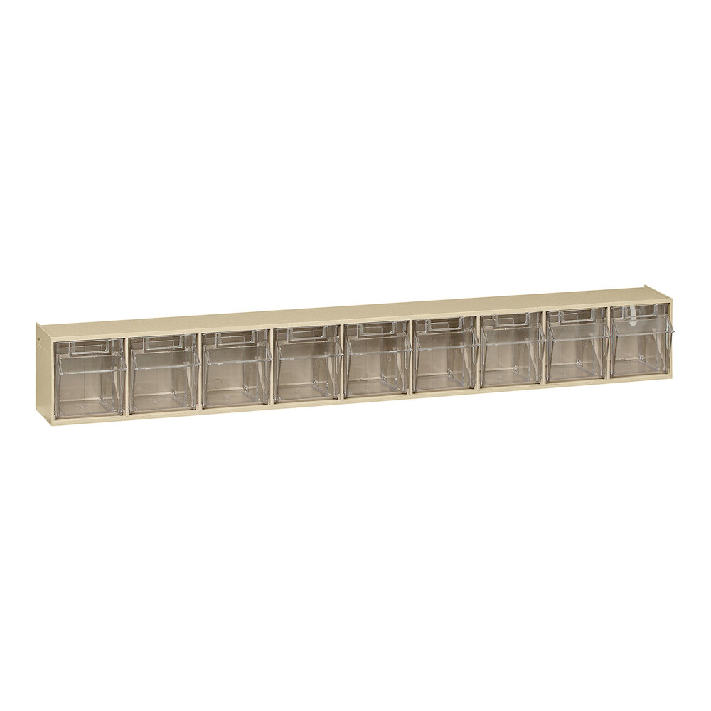 Quantum 2 1/2" x 23 5/8" x 3 1/8" Ivory Tip-Out Storage System with (9 ...
