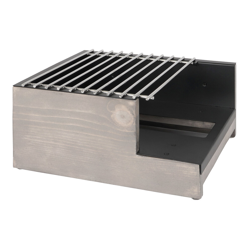 Cal-Mil Aspen 12 3/4" x 14 3/4" x 6 1/2" Gray-Washed Pine Wood Butane ...