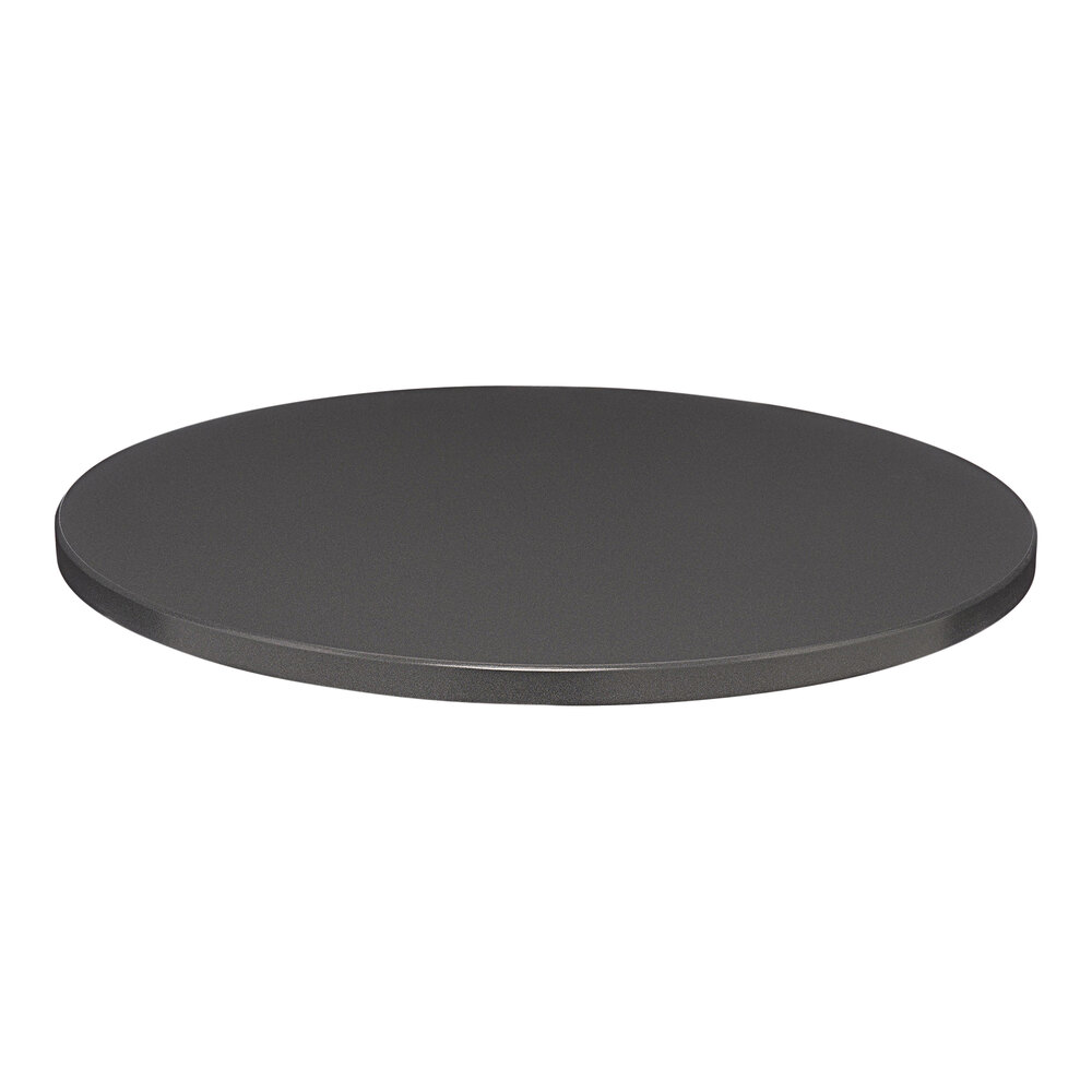 Perfect Tables 30" Outdoor Round Smooth Graphite Nebula Table Top