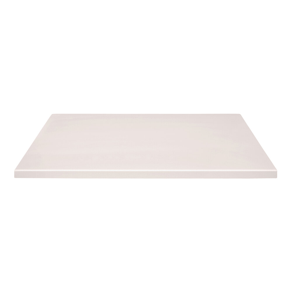 Perfect Tables 42" x 42" Indoor Square Microtexture Polar White Table Top