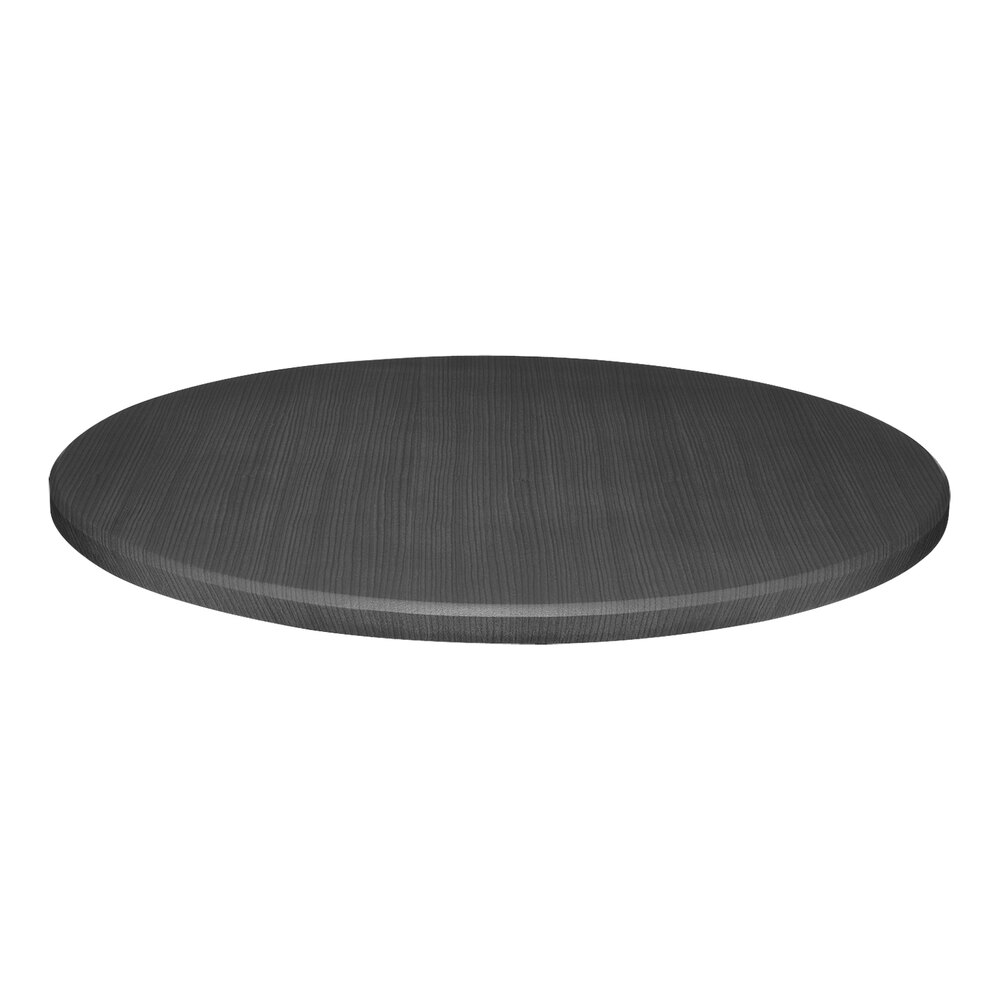 Perfect Tables 42" Indoor Round Gray Woodgrain Table Top