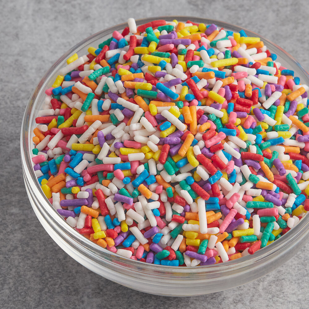 Mavalerio Rainbow Sprinkles 25 lb.