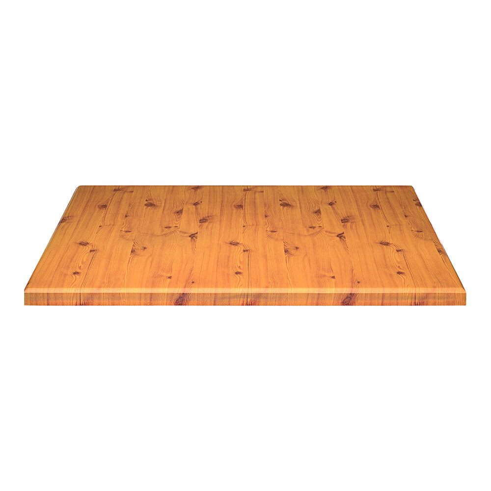 Perfect Tables 48" x 48" Outdoor Square Knotty Pine Table Top