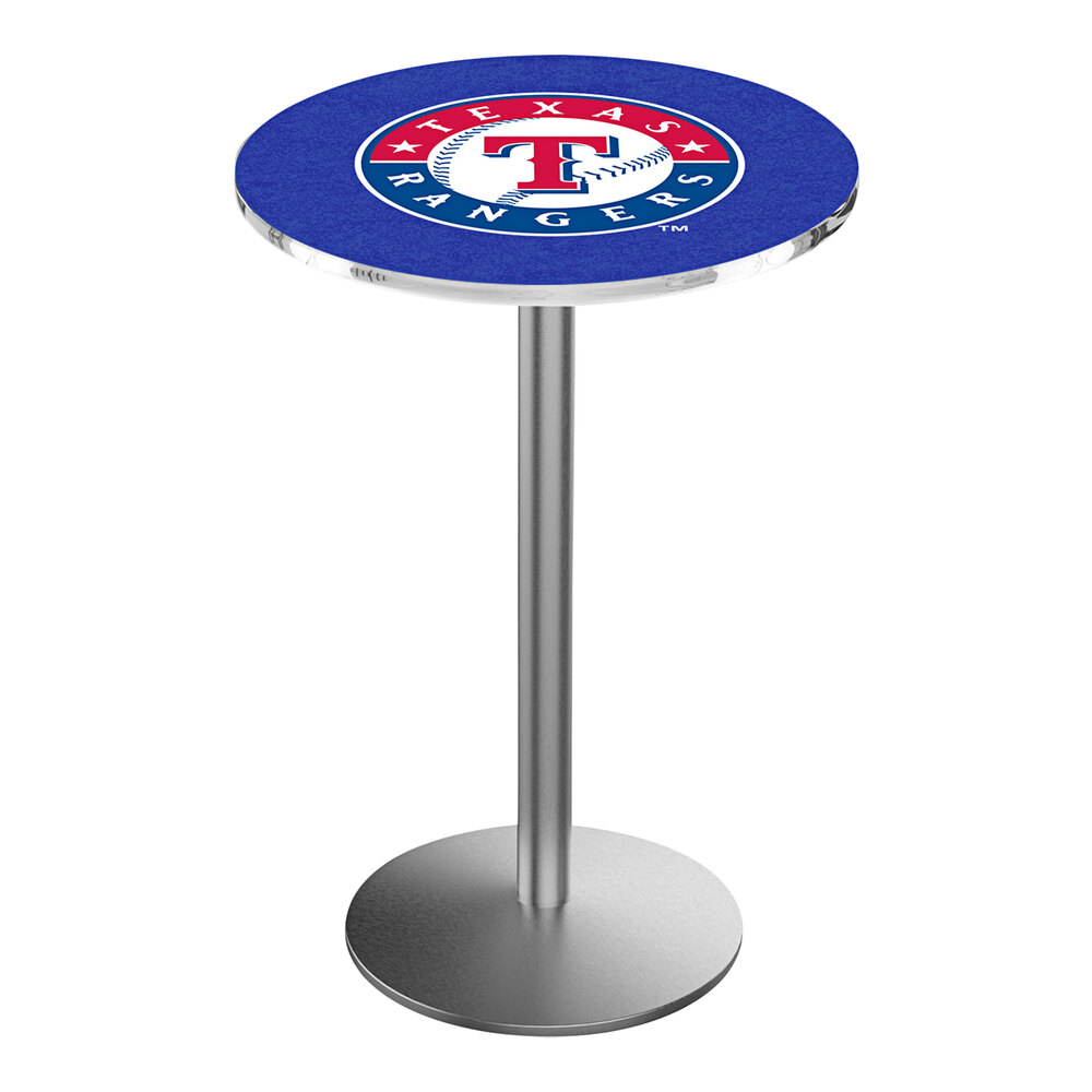 Holland Bar Stool 30" Round Texas Rangers Bar Height Pub Table with ...