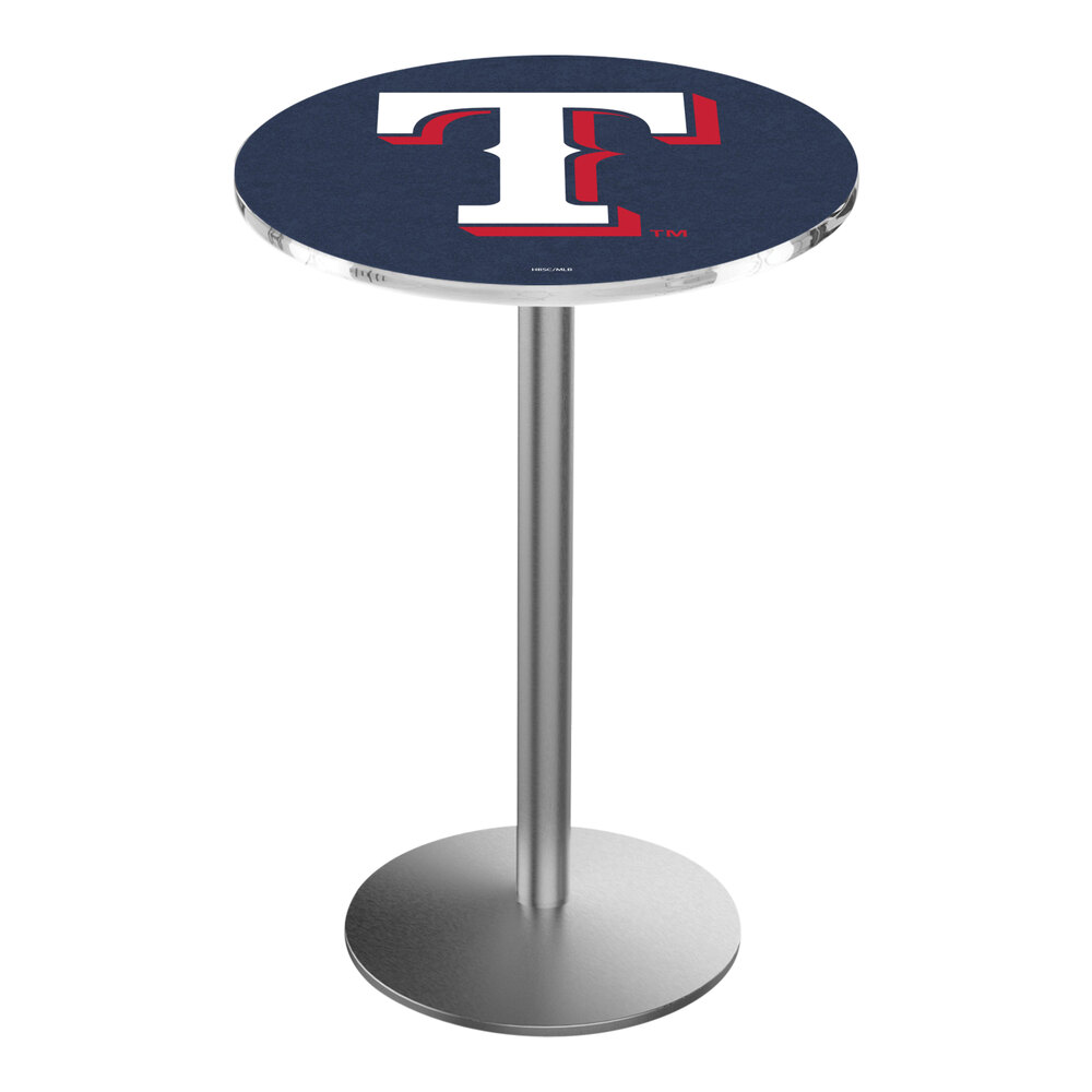 Holland Bar Stool 30" Round Texas Rangers Bar Height Pub Table with ...