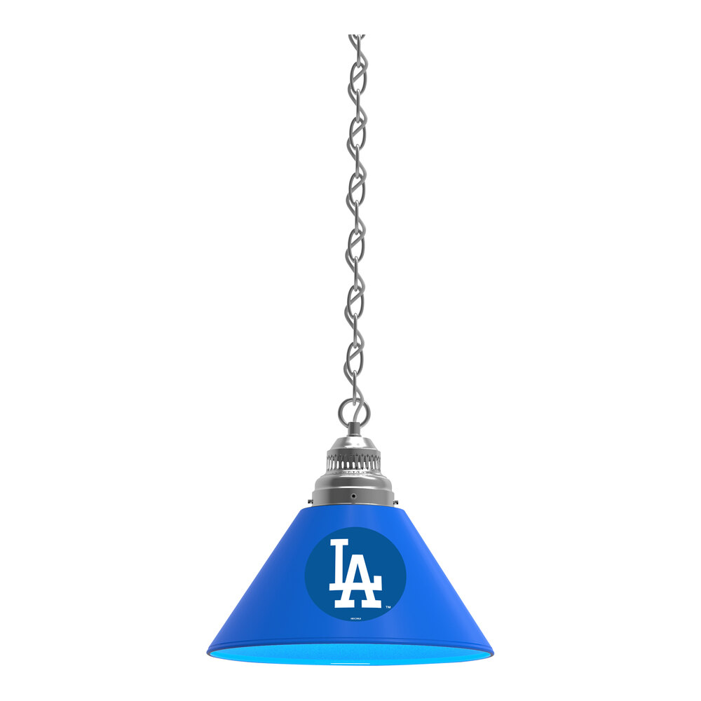 Holland Bar Stool Los Angeles Dodgers Logo Pendant Light with Chrome ...
