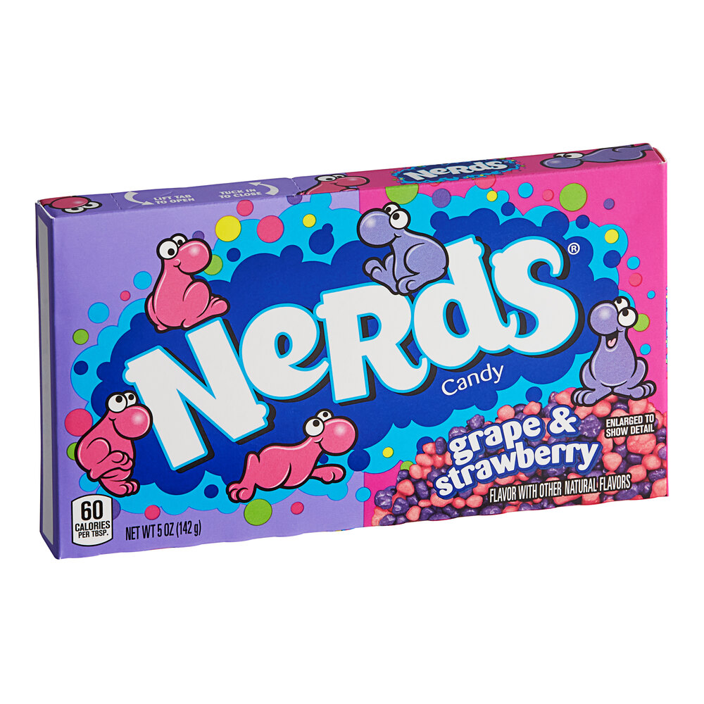 Nerds® Grape and Strawberry 5 oz. Box - 12/Case