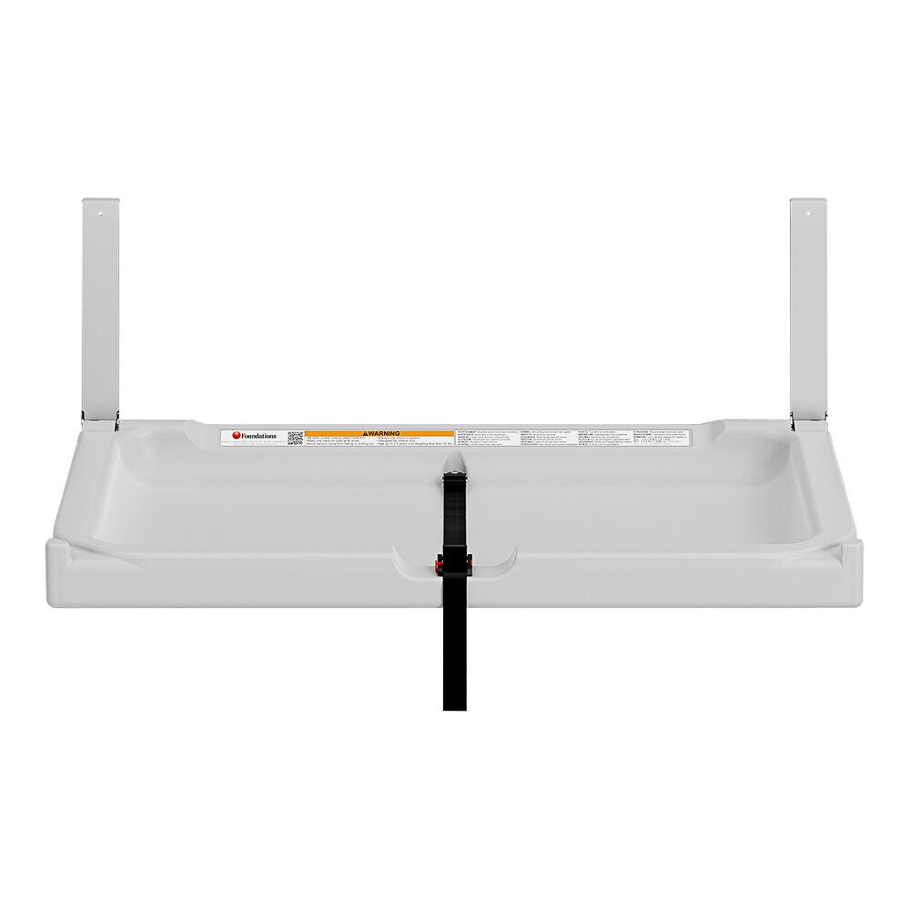 Foundations Elements 300-EH-01 Gray Wall-Mounted Horizontal Baby ...