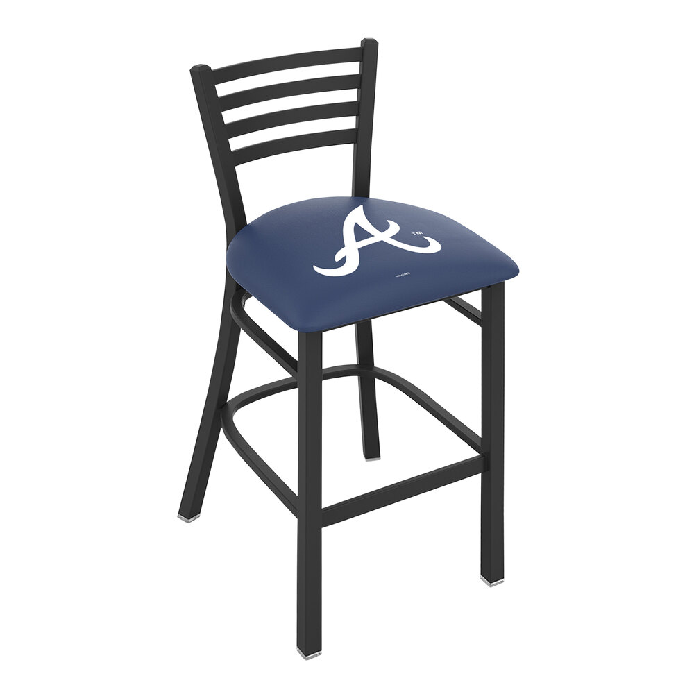 Holland Bar Stool Atlanta Braves Bar Height Stool with Ladder Back and ...