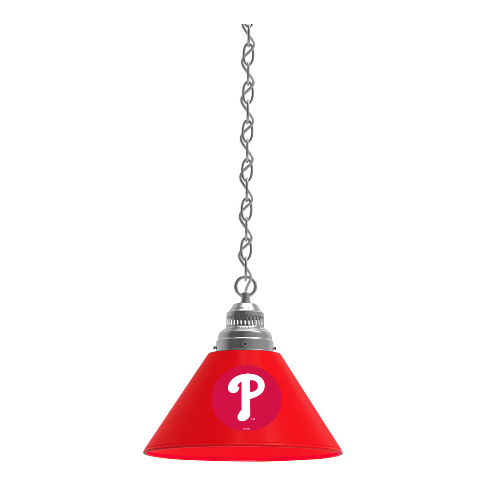 Holland Bar Stool Philadelphia Phillies Logo Pendant Light with Chrome ...
