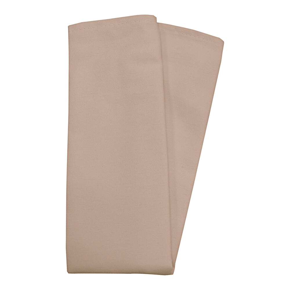 Snap Drape Sandalwood 20" x 20" 100% Spun Polyester Hemmed Cloth Napkin ...