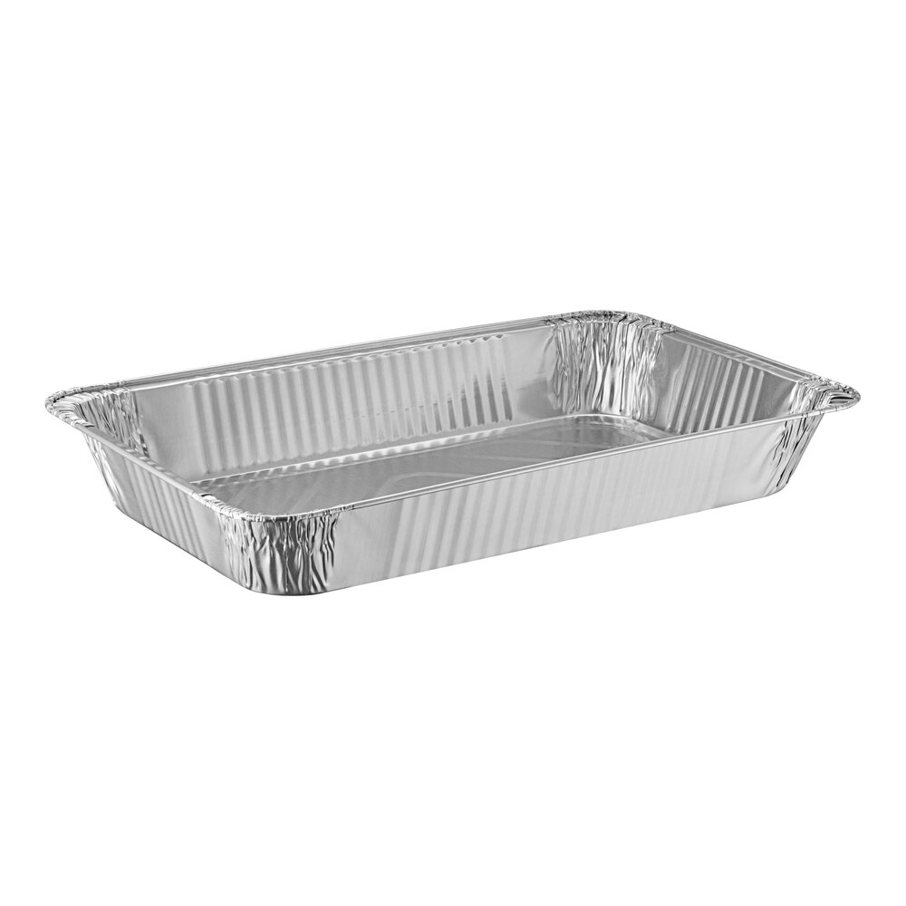 Western Plastics Full Size Foil Steam Table Pan - 3 3/8" Deep - 50/Case