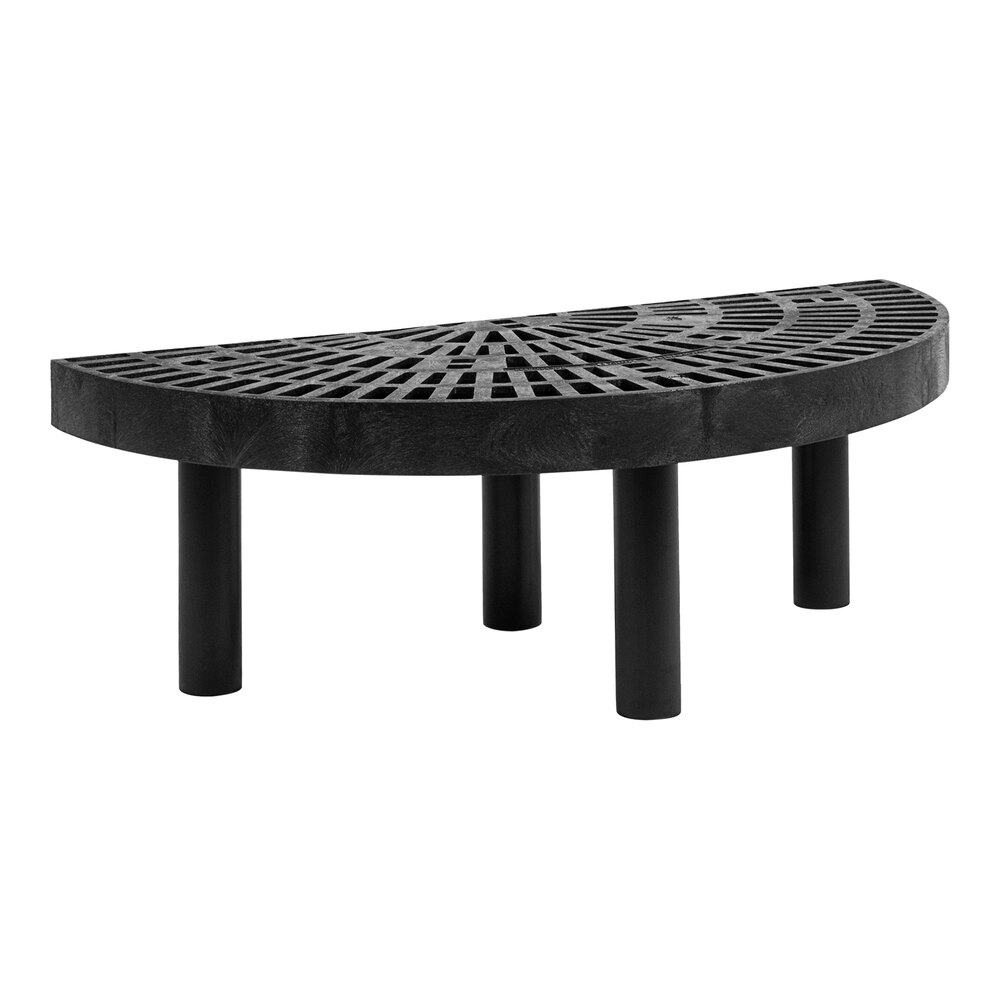 SPC Retail BR361801E Benchmaster 36" x 18" Black Plastic Grid Top Half ...