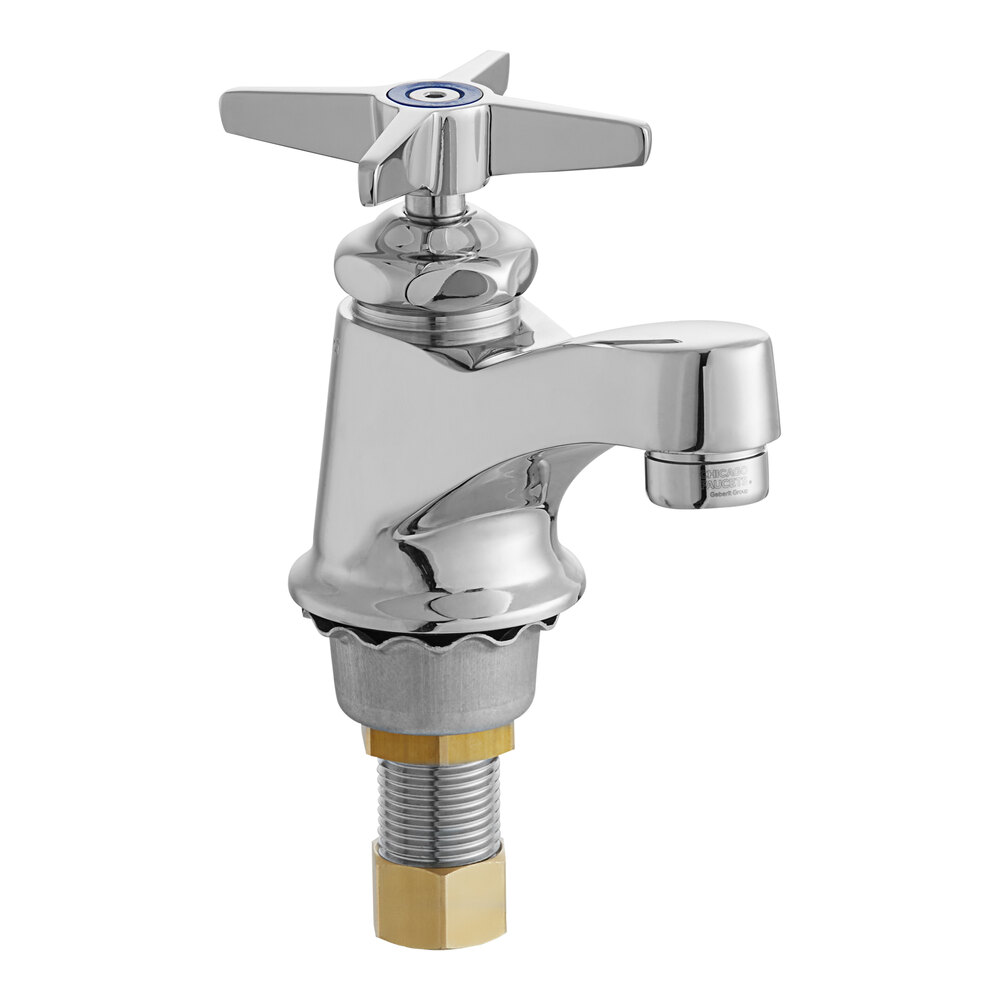 Chicago Faucets 700-COLDABCP Deck-Mounted Single-Hole Single-Supply ...