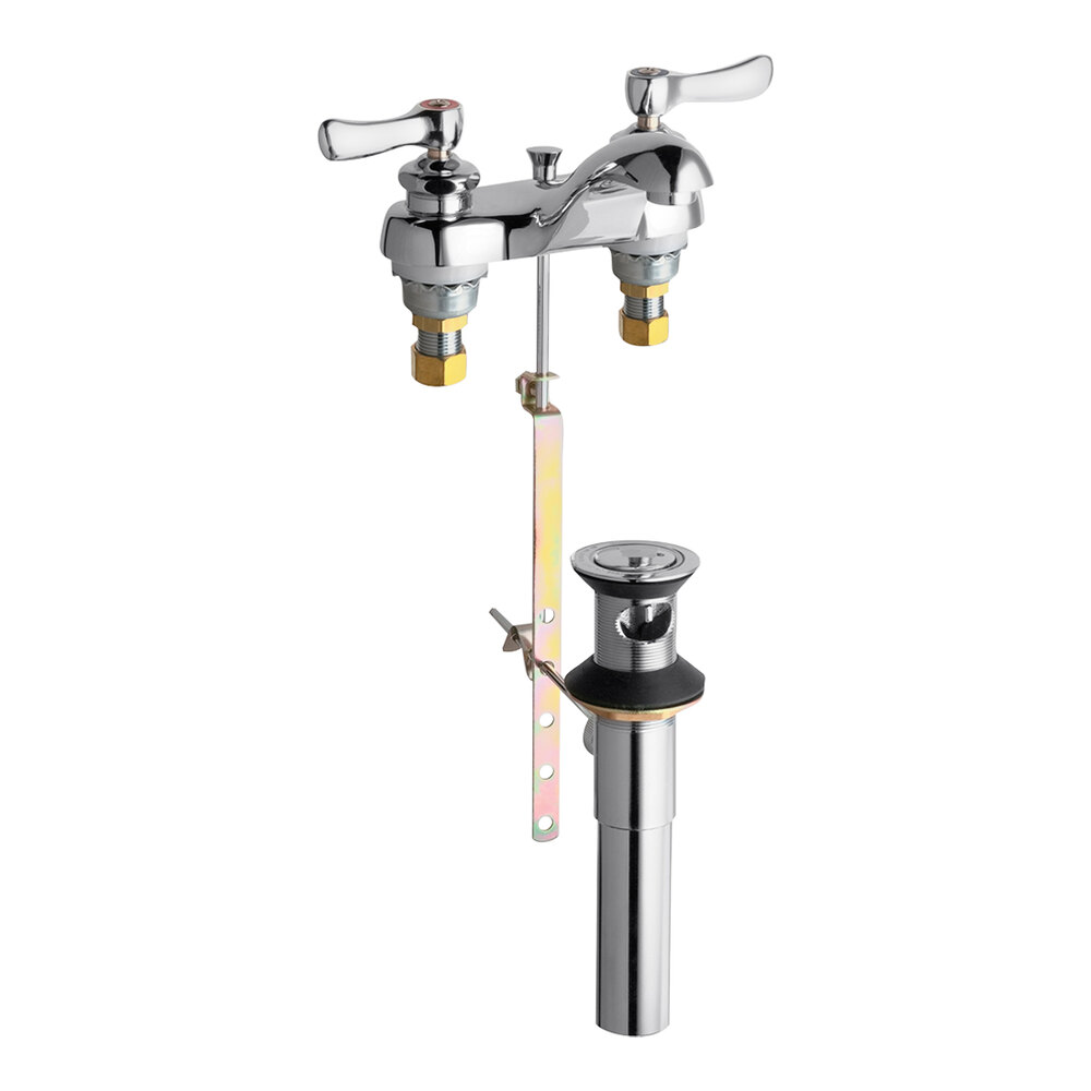Chicago Faucets 797-ABCP 2.2 GPM Deck-Mounted Faucet with 4" Cast Brass ...