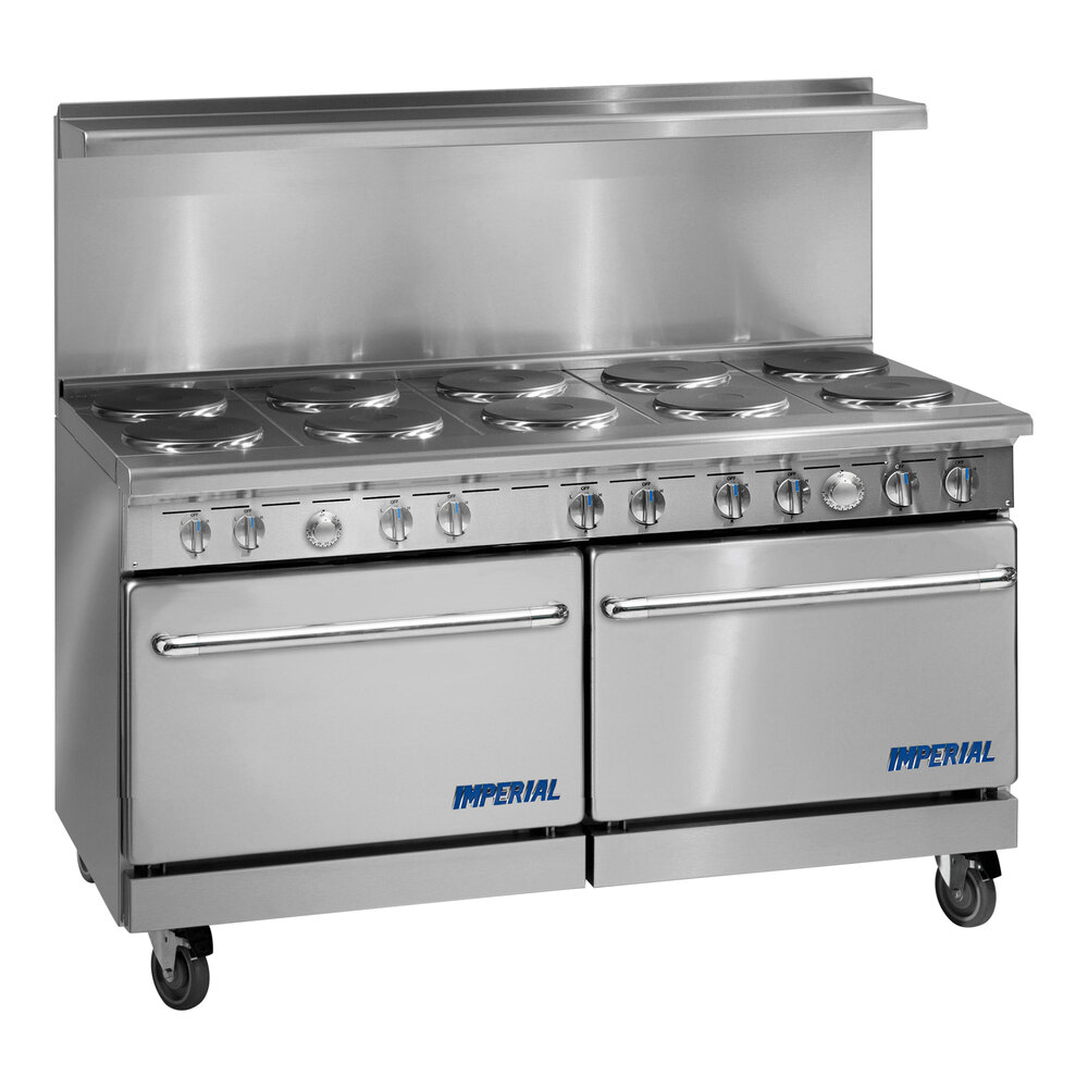 Imperial Range Pro Series IR-10-E-CC 60" Electric Range with 10 Round ...