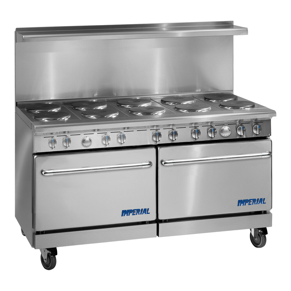Imperial Range Pro Series IR-10-E-CC 60" Electric Range with 10 Round ...
