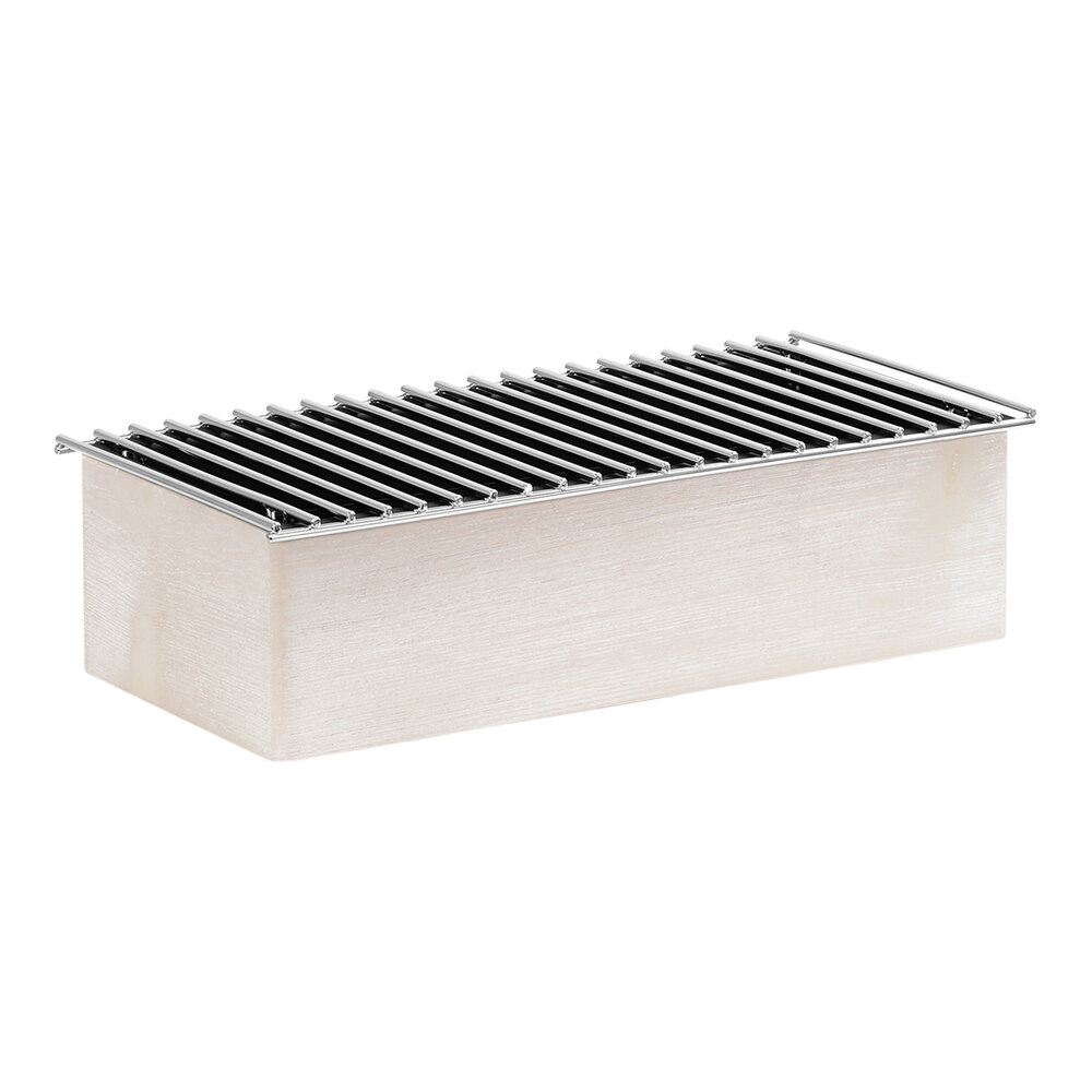 Cal-Mil Newport 19 3/4" x 10" x 5 1/2" White-Washed Pine Wood Chafer ...