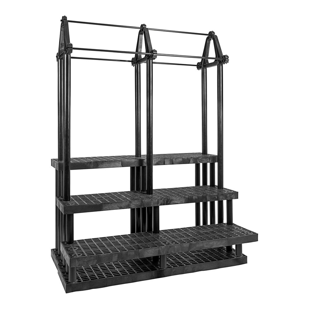 SPC Retail SM667203W Benchmaster 66" x 39" x 84" Black Plastic Three ...