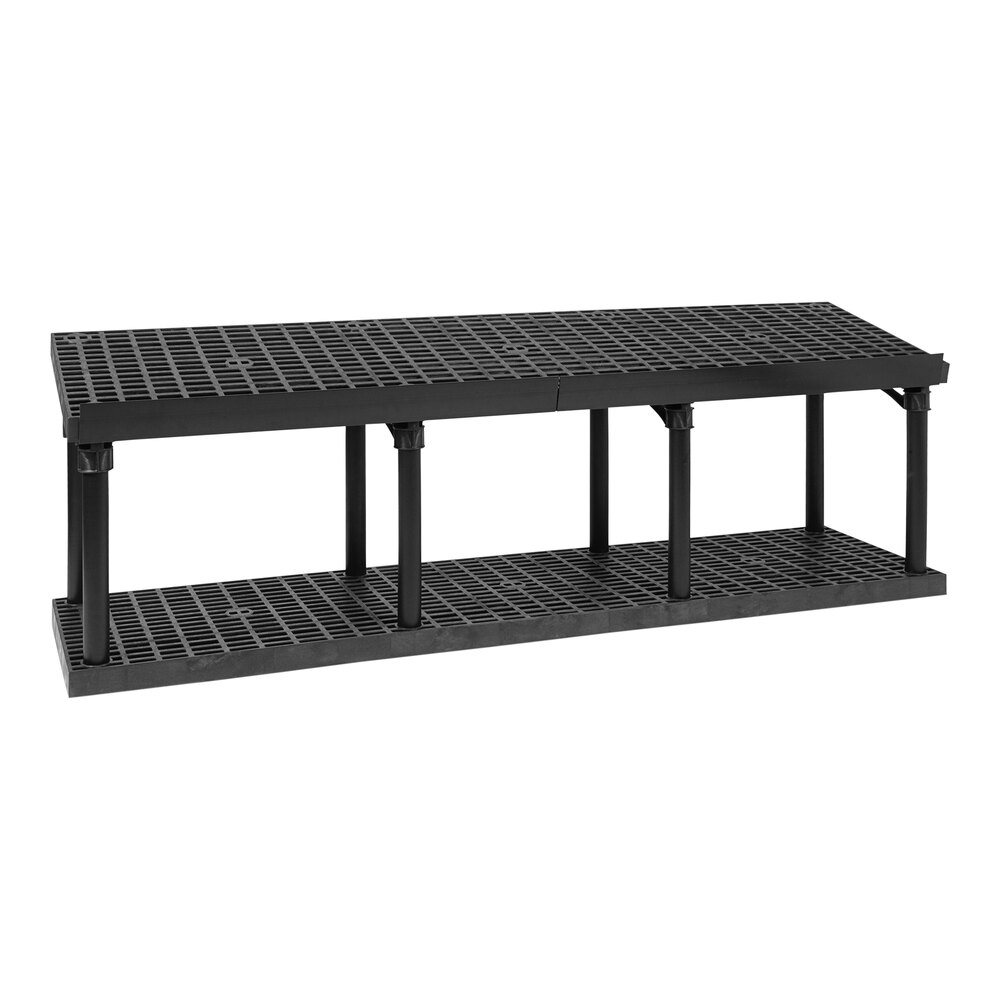SPC Retail BM363301TT Benchmaster 36" x 24" x 33" Black Plastic Grid ...