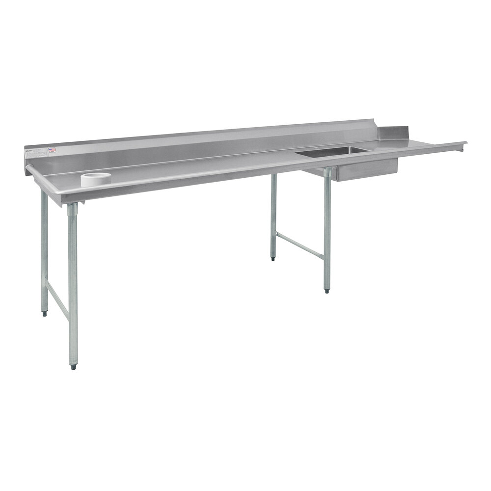 Eagle Group SDTL120163 120" Left Side 16 Gauge 304 Type Stainless Steel ...