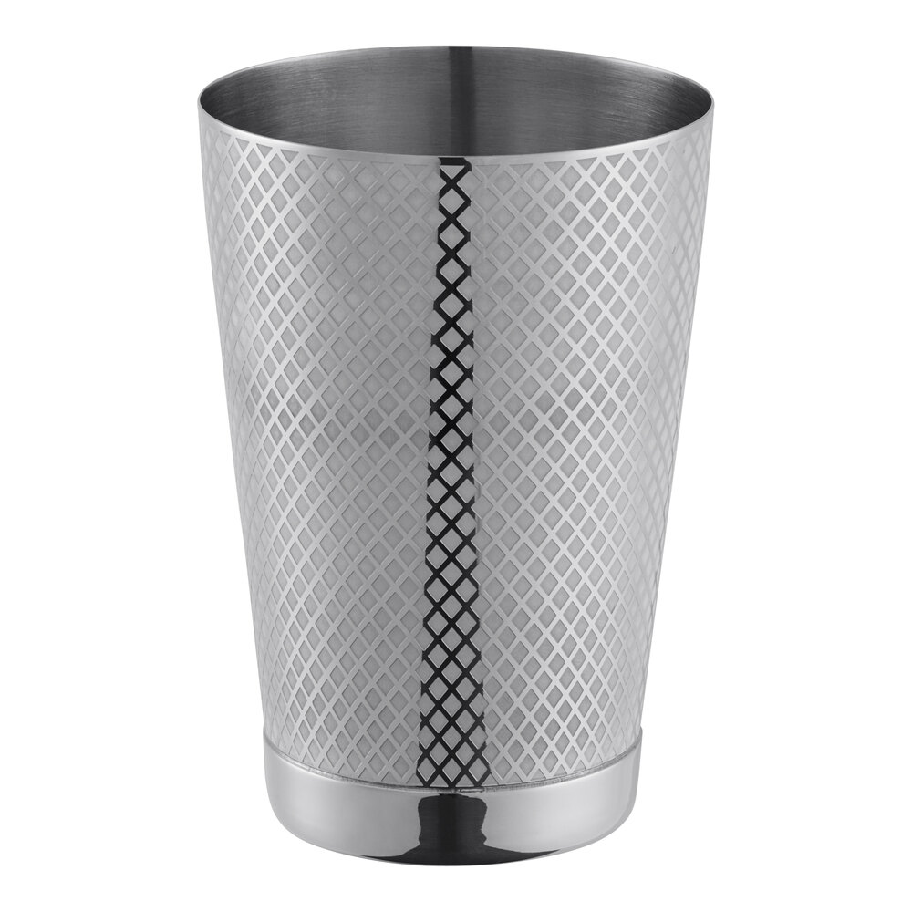 Barfly® 18 oz. Stainless Steel Half Size Diamond Lattice Cocktail ...