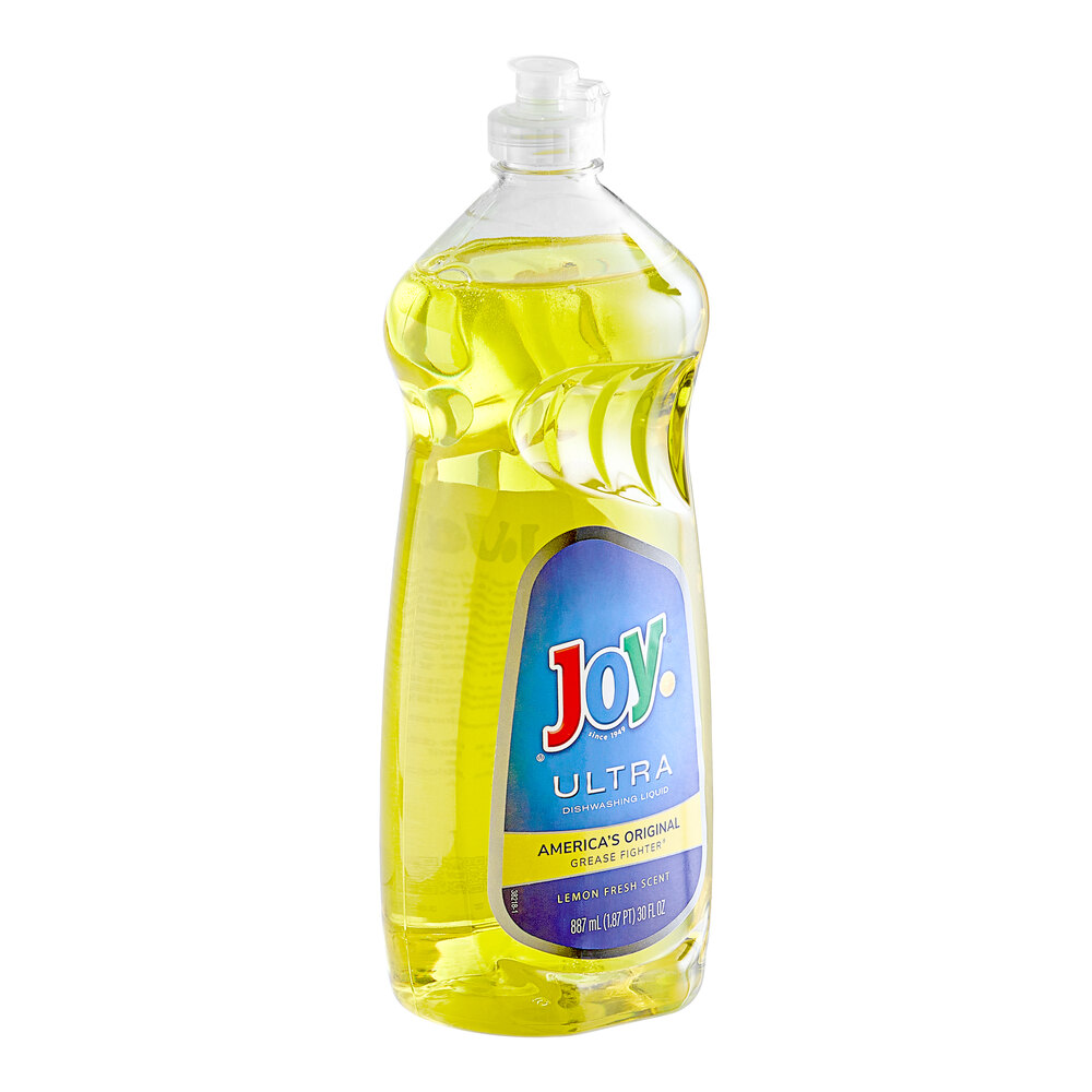JoySuds Joy Ultra 43601 30 oz. Lemon Scented Dishwashing Liquid - 10/Case