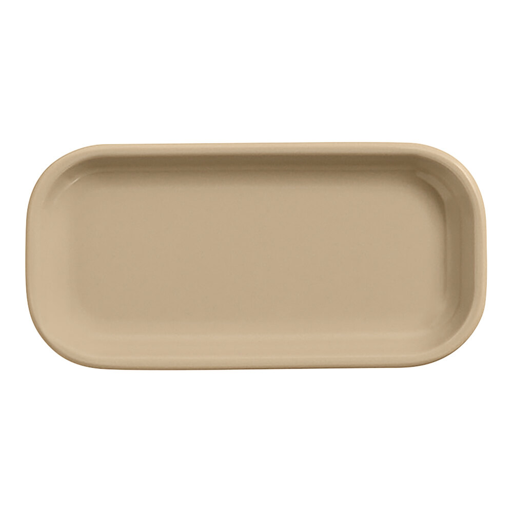 American Metalcraft Blend Collection 4" x 2" Coffee Melamine Rectangle ...