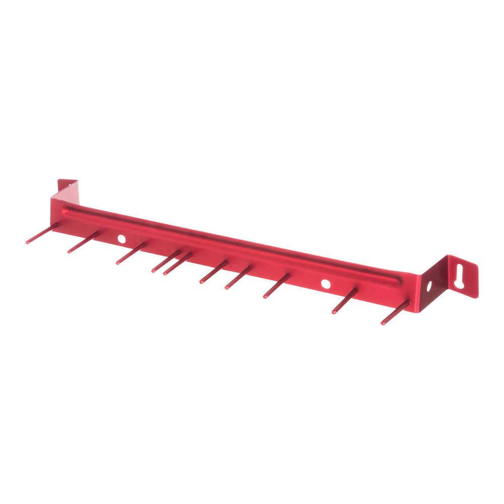 Carlisle Spectrum 4073505 17" Red Aluminum Brush Rack