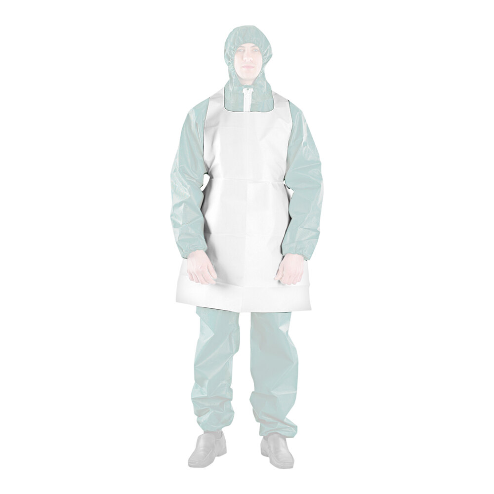 Ansell AlphaTec® 68-2000 28" x 44" Model 232 Standard Polyethylene Bib ...